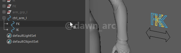 [Maya]Rigging 08 - IK FK Switch